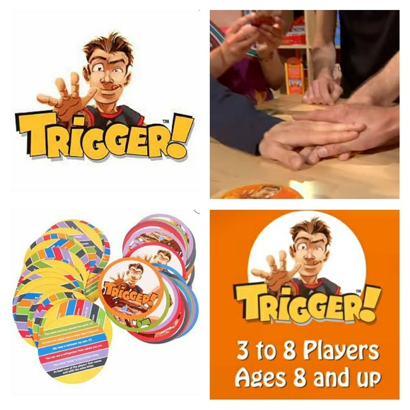 Blue Orange | Games | Trigger Fun Buzzer Silly Trivia Party Game New ...